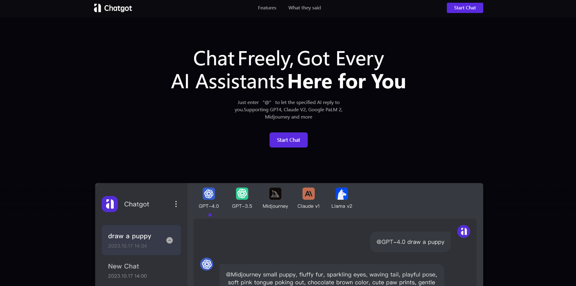 免费融合AI对话与绘画的创新工具推荐：ChatGot：一键调用全球最强AI | AI旋风