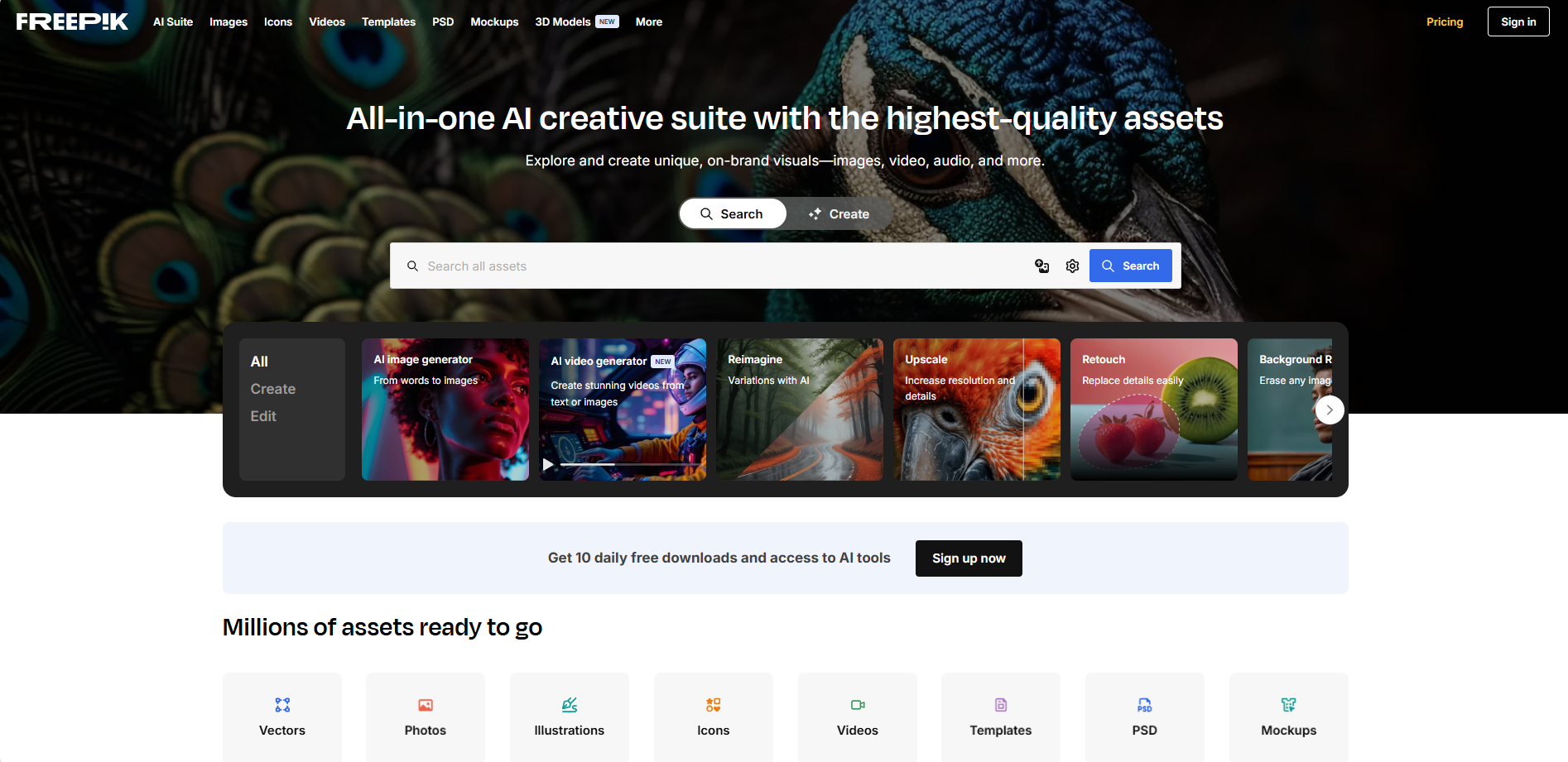 毕业设计救星！Freepik解锁AI驱动的免费设计素材库 | AI旋风